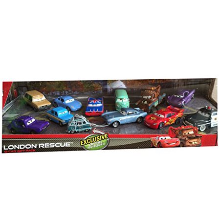 Disney Cars 2 London Rescue with Captured Professor Z - 12 Car Gift ...