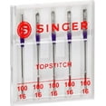 Singer Top Stitch Machine Needles 5/Pkg-Size 100 - Walmart.com