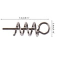 50x 14mm Spring Twist Lock Fishing Hook Centering Pin Crank Hook Baits ...