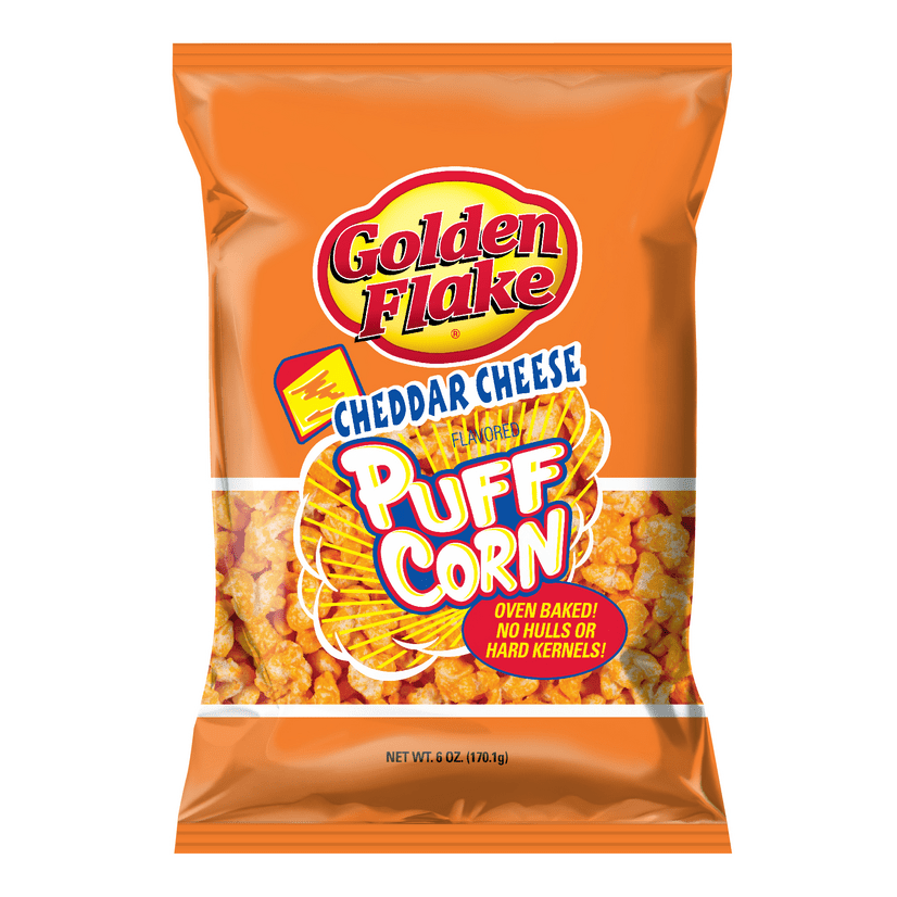 Golden Flake Cheddar Cheese Puff Corn 6 oz - Walmart.com
