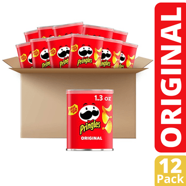 Pringles® Original - Original - Can - 1 Serving Can - 2.38 oz - 12 ...