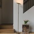 Brightech, Floor Lamp, Sky LED Torchiere, Dimmable Touch Sensor Brass ...