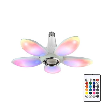 Music Rhythm Colorful Lights Audio Foldable Bulb 45w Remote Control ...