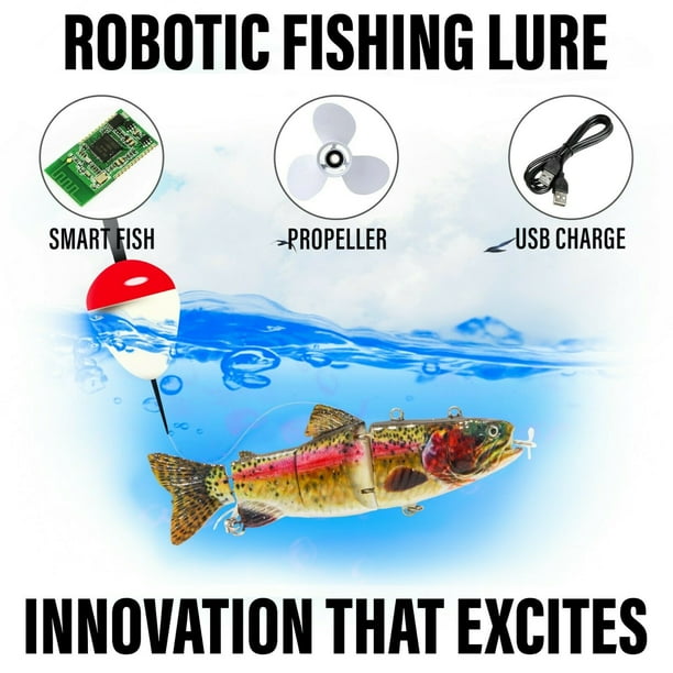 Ufish Robotic Swimming Fishing Lure, Electronic Live Bait, Bass Fishing ...