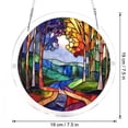Acrylic Suncatcher Puzzle, Scenic Pattern Window Hanging Decoration ...