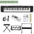 Glarry Beginner 61 Keys Keyboard Piano with Stand, Bench, Headphones ...