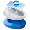Contoured Bedpan Set with 25 Super Absorbent Pads and Liners - Heavy ...