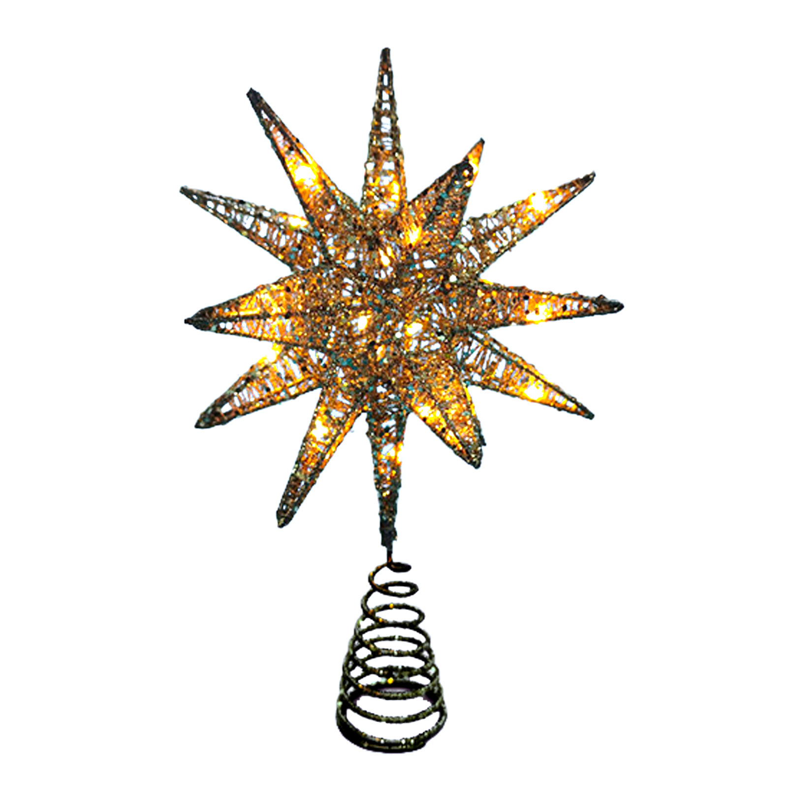 OIENS Christmas Silver Star Tree Topper Gold Christmas Tree Star With oiens-christmas-silver-star-tree-topper-gold-christmas-tree-star-with