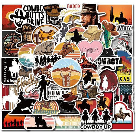 Western Stickers 51pcs Cowboys Stickers And Decals,western Stickers For ...