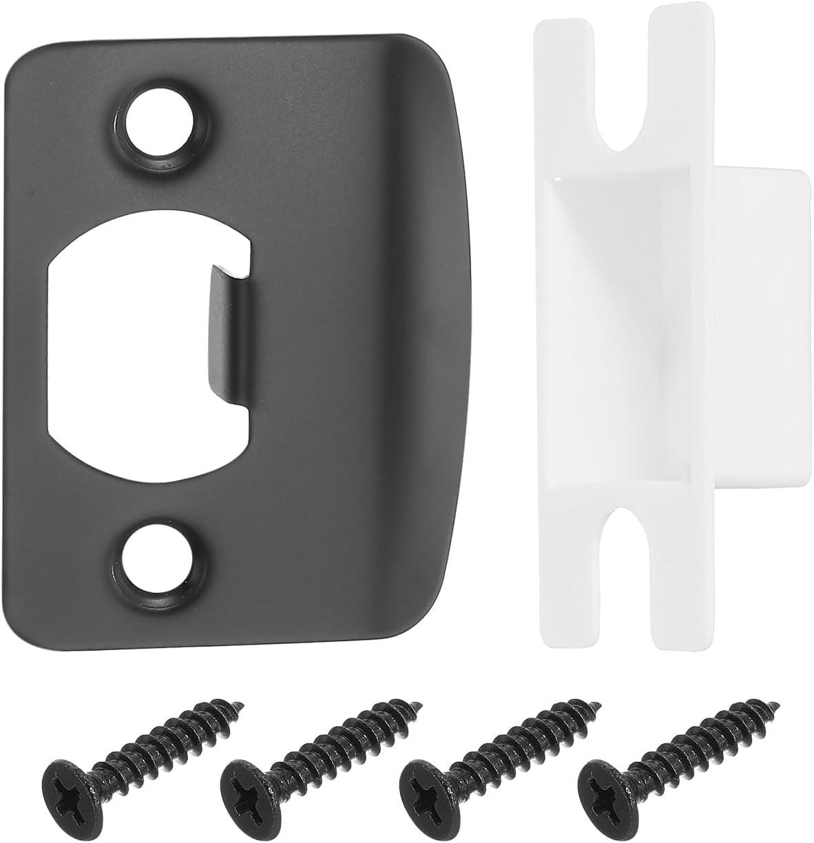 SHIQI-4 Set Door Strike Plate, 57mm x 45.0mm Stainless Steel Latch ...