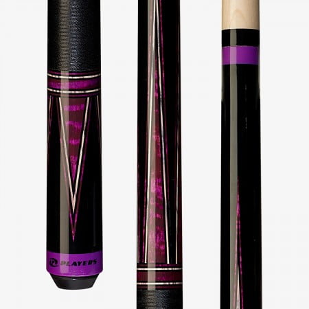 Players C-812 Pool Cue Stick (BLK/Purple) 18 19 20 21 oz + LIFETIME ...