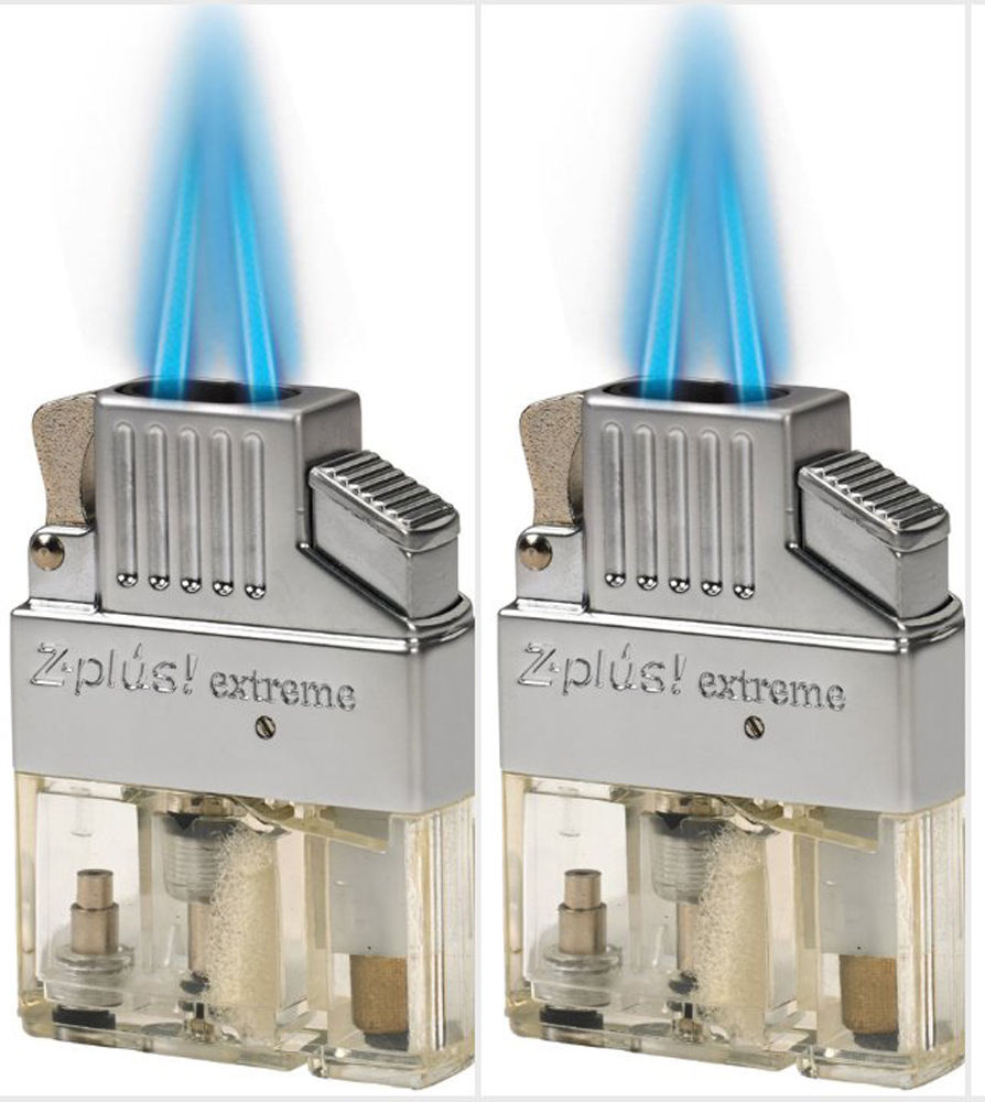 (2 Pack) Z-Plus Extreme Butane Twin Flame Torch Lighter Insert ...