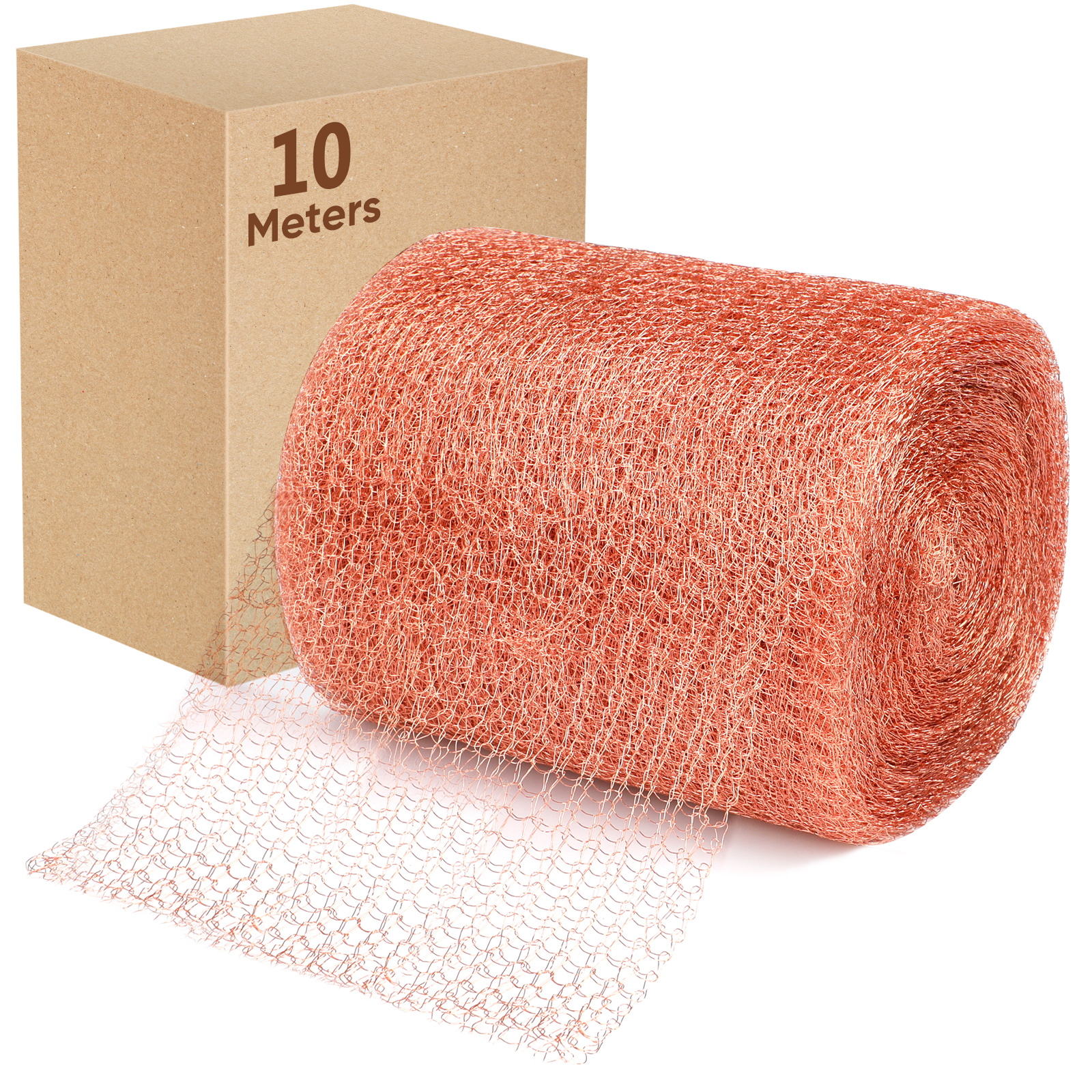 Copper Mesh,5" X 33 Feet,Pure Copper Mesh Roll Knit Copper Mesh,Gap ...