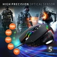Jelly Comb RGB Gaming Mouse Wired, 8000 DPI Adjustable, 1000Hz Polling ...