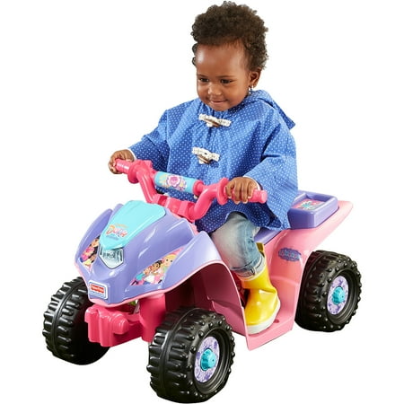 Fisher Price Power Wheels Dora The Explorer Lil' Quad 6 Volt ATV Ride ...