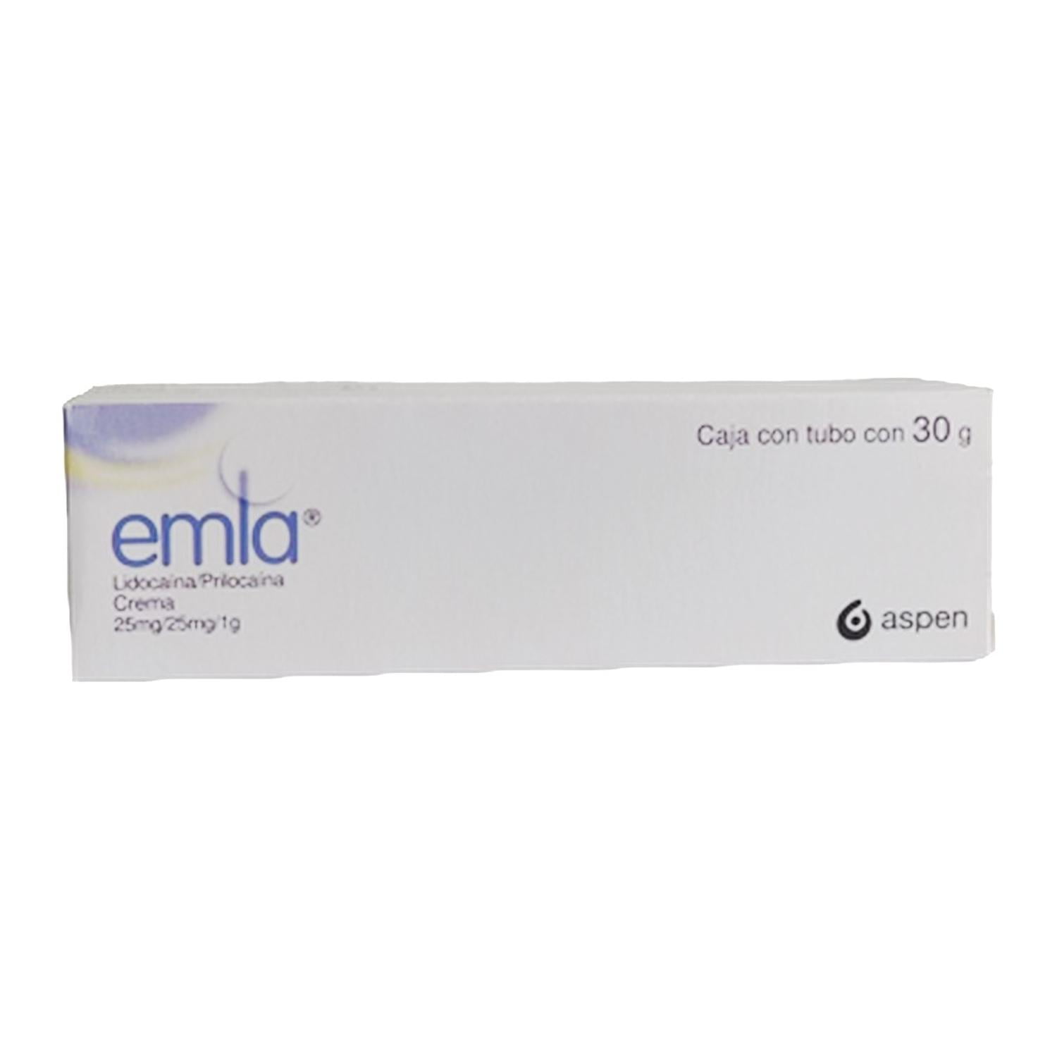 Emla Crema 25 mg/ 25 mg Tubo Con 30 g Según presentación No aplica Emla ...