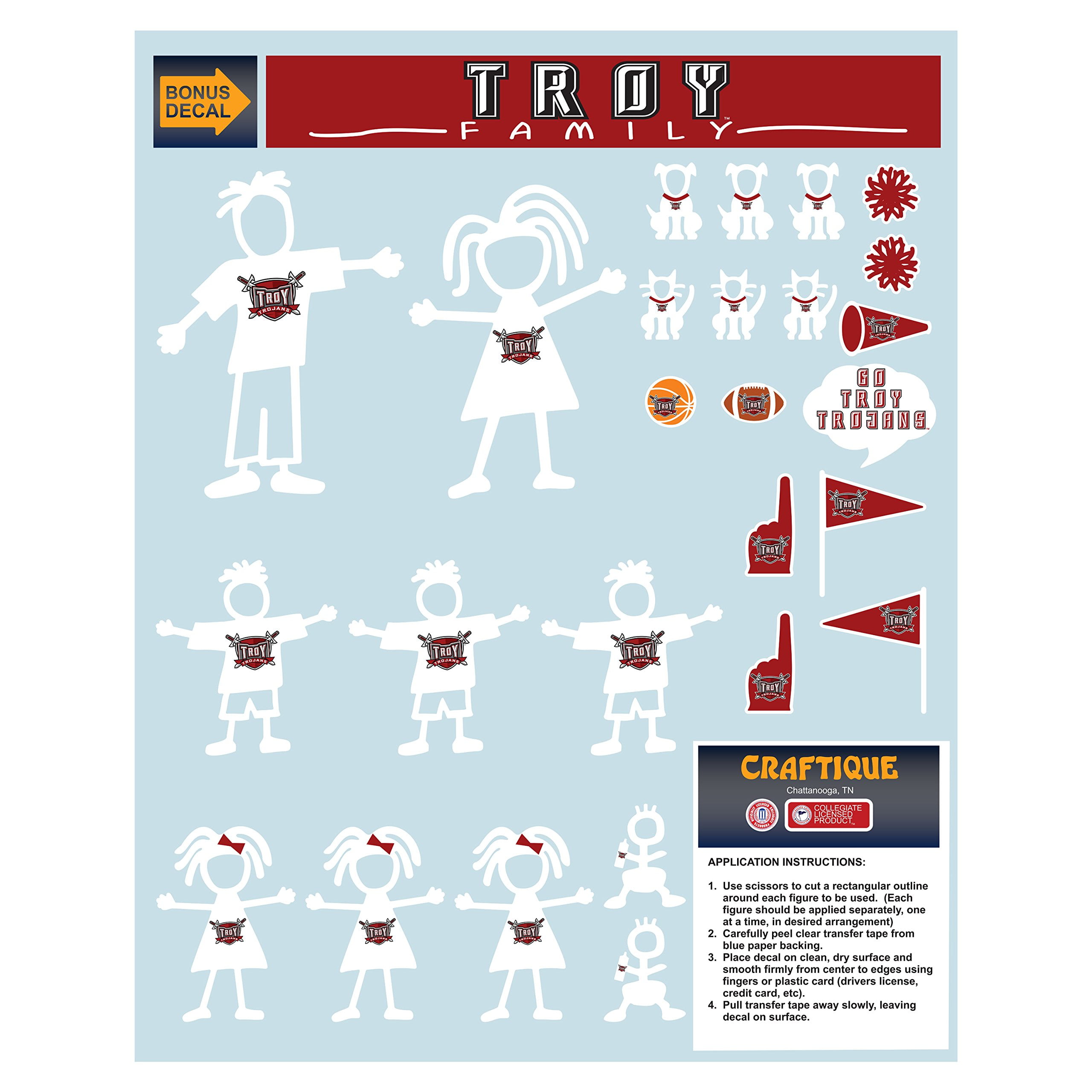Troy Decal (TROY FAMILY DECAL SHEET (8.5X11"), 8.5x11 in) - Walmart.com