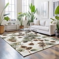 6x9 Pine Cones Large Area Rug for Living Room, Washable Non Slip Low ...