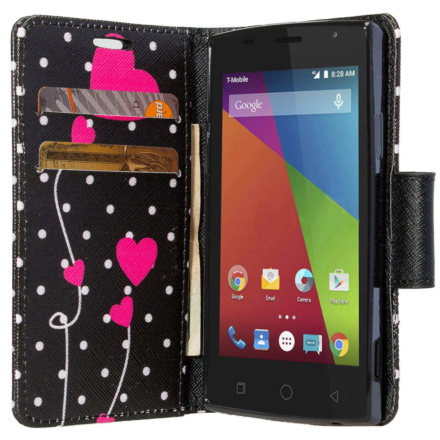 Nexus 5 Wallet Case Red