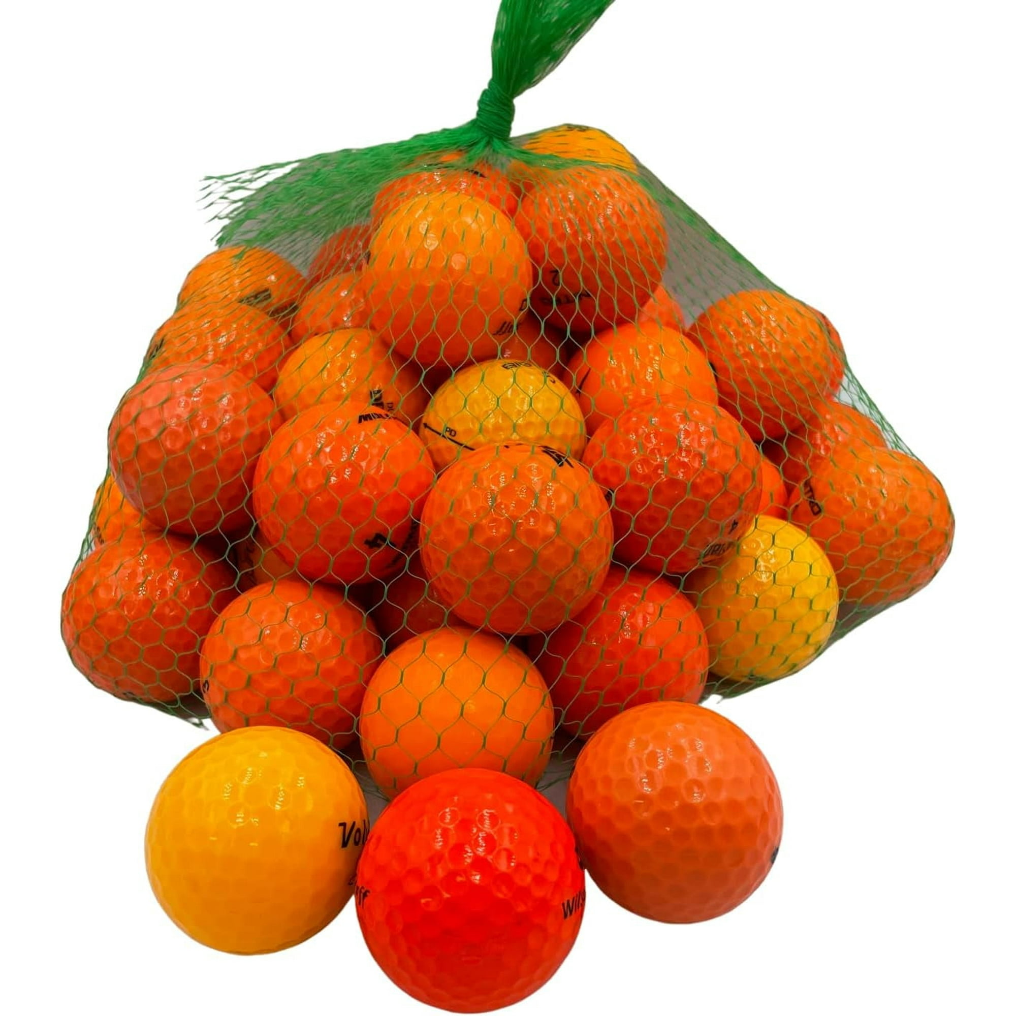 Click here for Golf Ball Planet - 50 Pack Orange Recycled Golf Ba... prices
