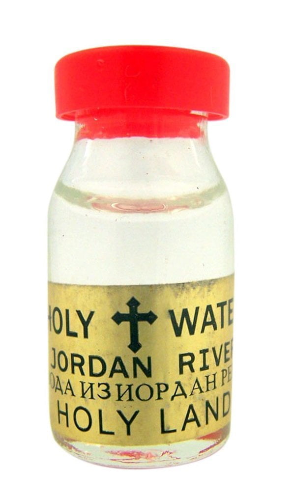 CB Holy Water from the Jordan River in 1 7/8 Inch Glass Vial Bottle ...
