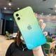 Funda de teléfono de silicona con degradado cuadrado de lujo para ...