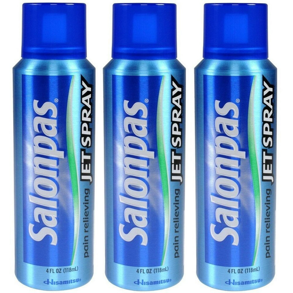 3 Pack Salonpas Pain Relieving Jet Spray 4 OZ - Walmart.com - Walmart.com