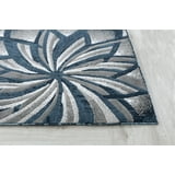 Newport Collection - Blue, Gray Geometric Modern Area Rug - Walmart.com