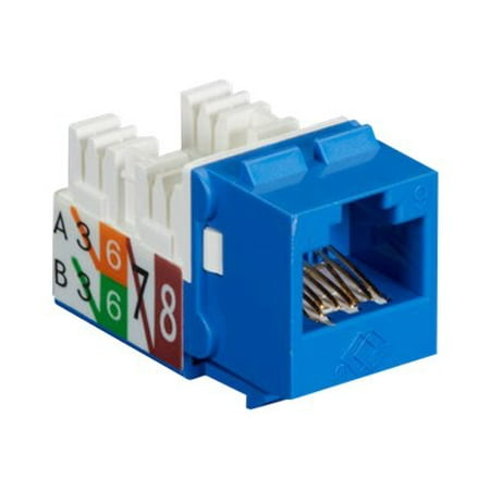 Black Box GigaTrue2 CAT6 Jack - Modular insert - CAT 6 - RJ-45 - blue ...