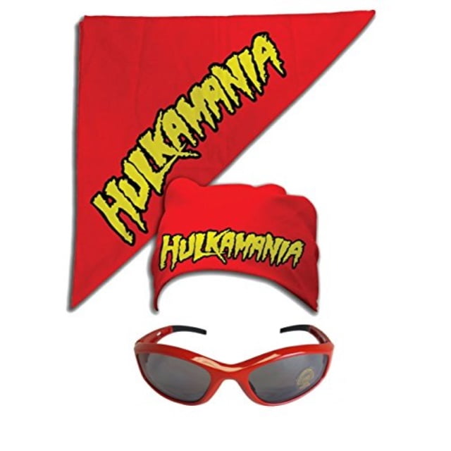TNA - hulk hogan hulkamania bandana sunglasses costume -red-red ...