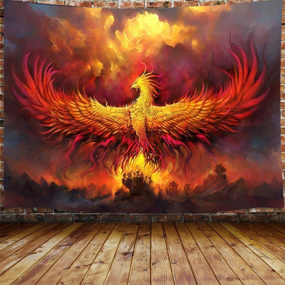 Click here for Joocar Fantasy Phoenix Bird Large Tapestry For Men... prices