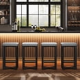 Modern Backless Counter Height Bar Stools Set of 4 – 24.6" Light Gray ...