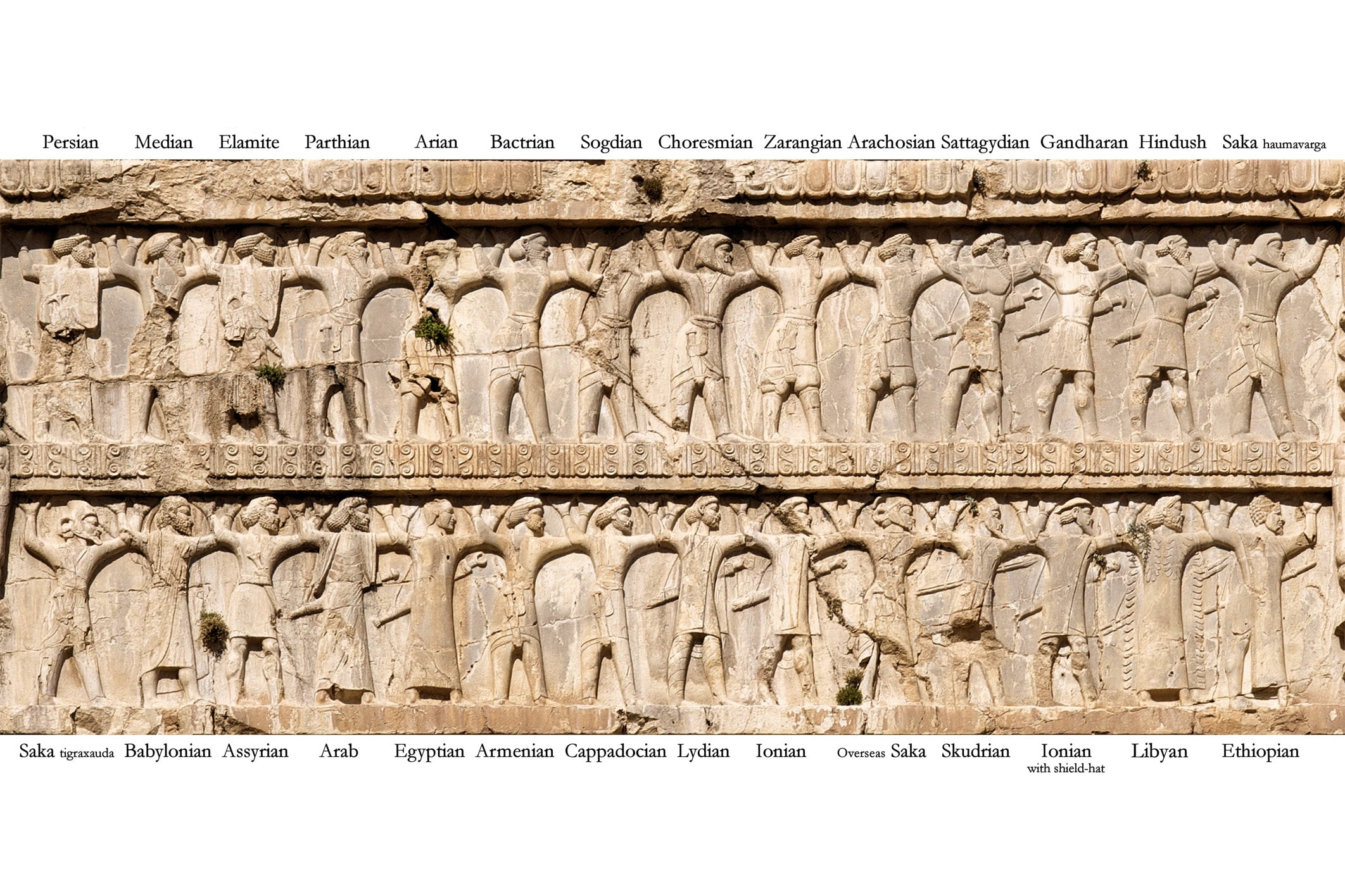 24x36 gallery poster, Soldiers of the Achaemenid army of Xerxes I ...