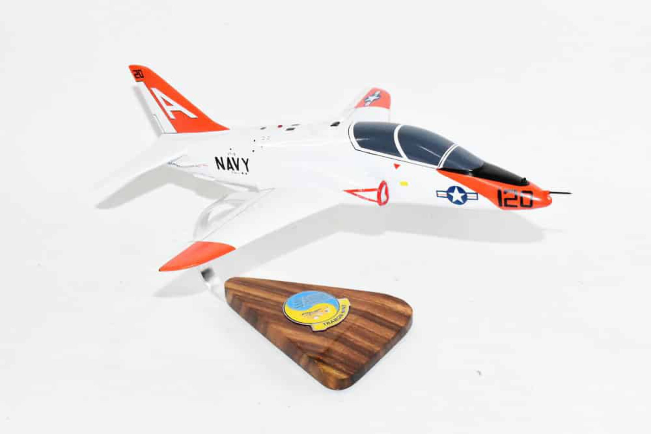 VT-9 Tigers Navy T-45C 120 Goshawk Model, 1/40th (12) Scale, Mahogany ...