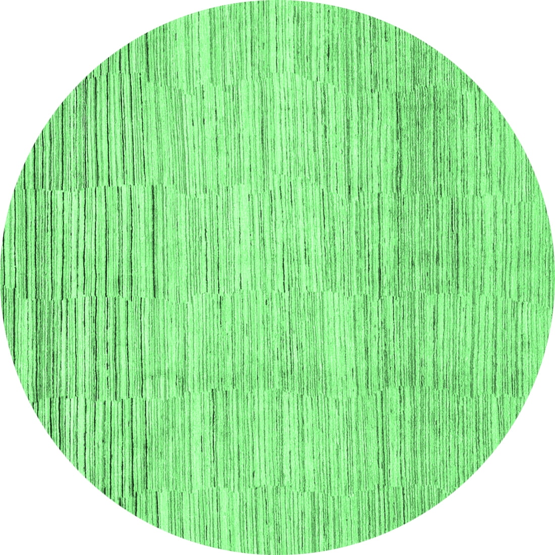 Ahgly Company Indoor Round Solid Emerald Green Modern Area Rugs, 5 ...