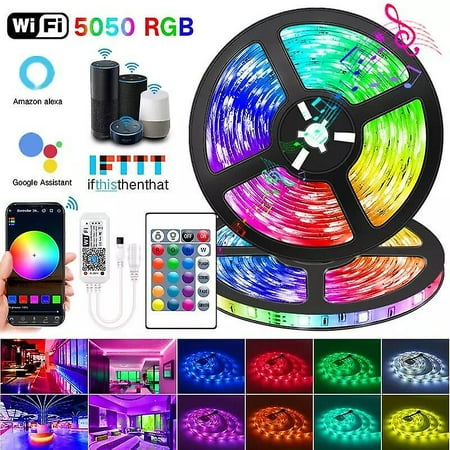 Wifi Led Light Strip Set 12v5050 Waterproof Intelligent Color Changing ...