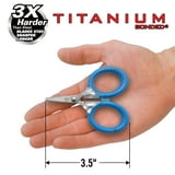 Cuda Micro Scissors, 3", Titanium Bonded Serrated Blades, Blue, Fishing ...
