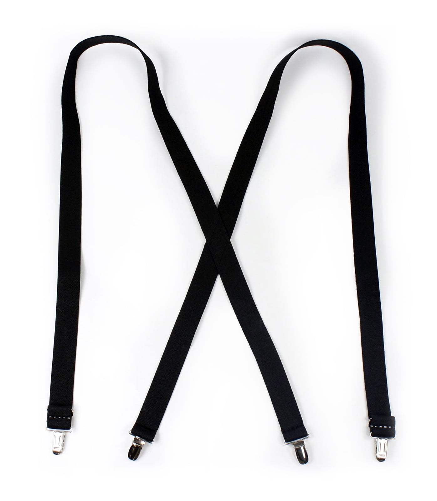 X Back Clip-On Suspenders Black - Walmart.com