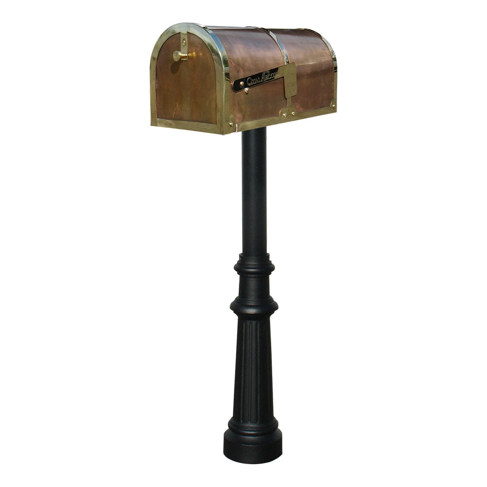 Provincial Collection Brass Mailbox in Polished Brass with decorative ...