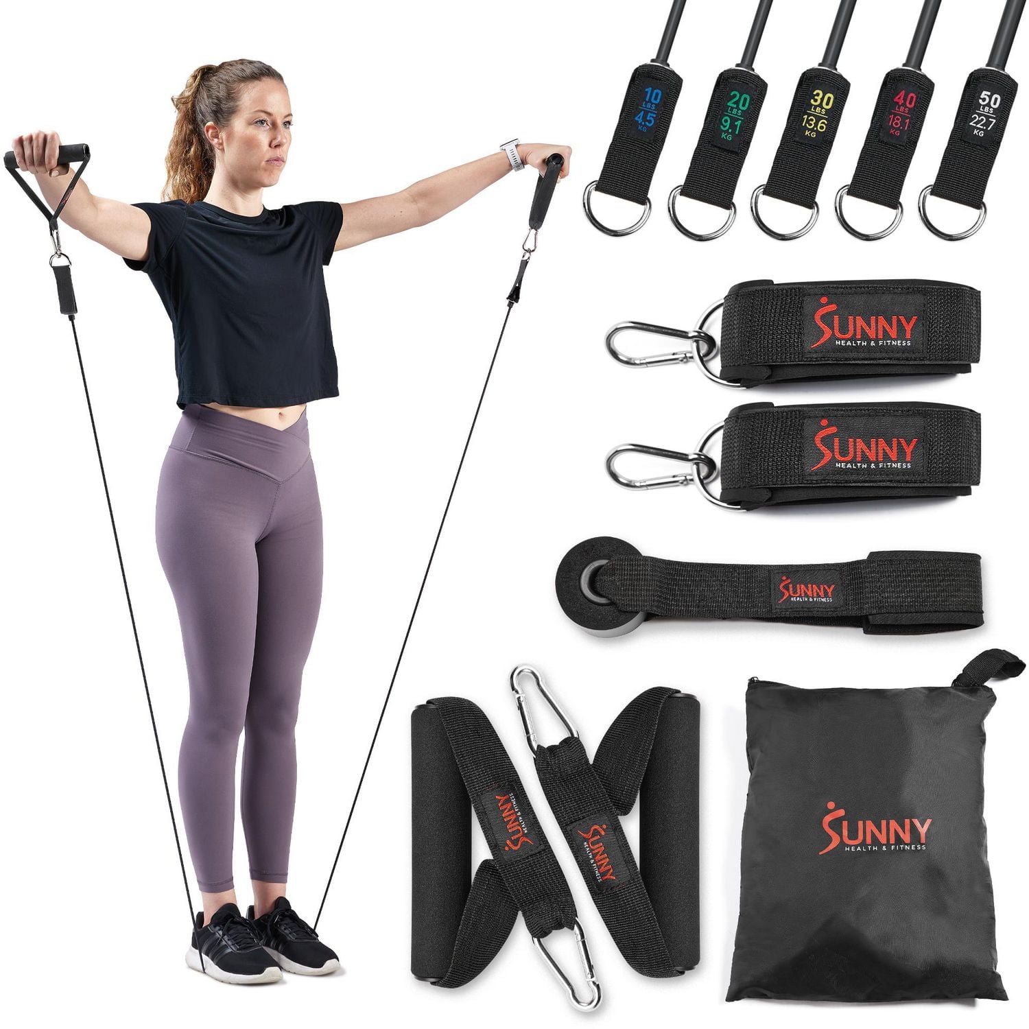 Click here for Sunny Health & Fitness Premium Resistance Band Set... prices