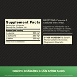 Optimum Nutrition BCAA 1000 Supplement Capsules, 200 Count - Walmart.com