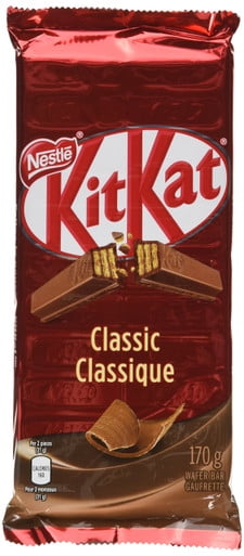 Nestle Kit Kat Classic Chocolate Bar 170g/6.0oz {Imported from Canada ...