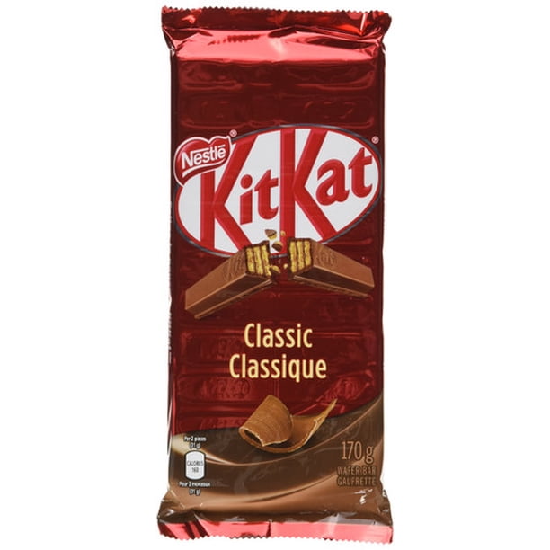 Nestle Kit Kat Classic Chocolate Bar 170g/6.0oz {Imported from Canada ...