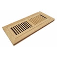 Razo White Oak Wood Flush Mount Floor Register, 4x14 inch Vent with ...