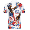 Lotusprinthandmade 250th America Anniversary Eagle Men Polo Shirt XL ...