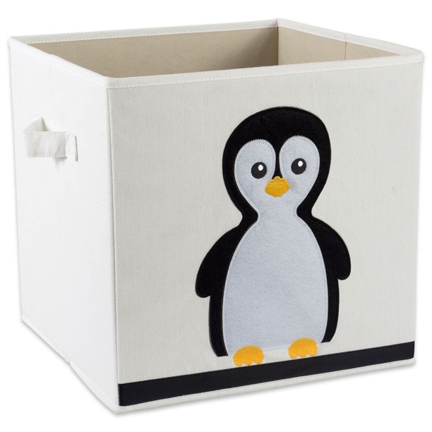 E-Living Store 1.19 Gallon Penguin Collapsible Fabric Storage Cubes ...