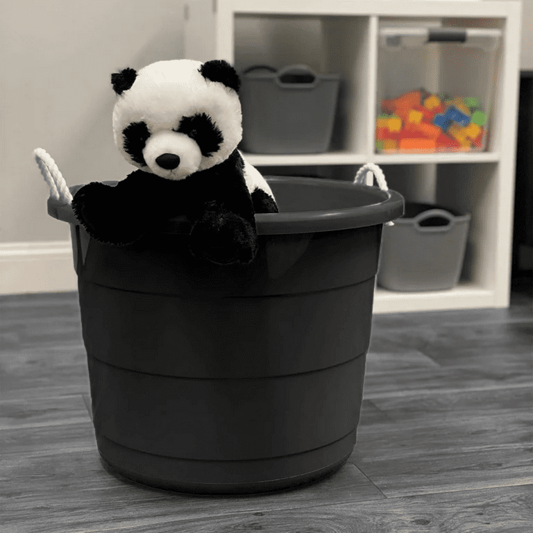 Toy bucket with rope handles store