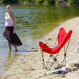 Algoma Classic Butterfly Chair-Red - Walmart.com