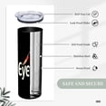 20 oz Stainless Steel Insulated Tumbler - Sleek Black with Dynamic ...