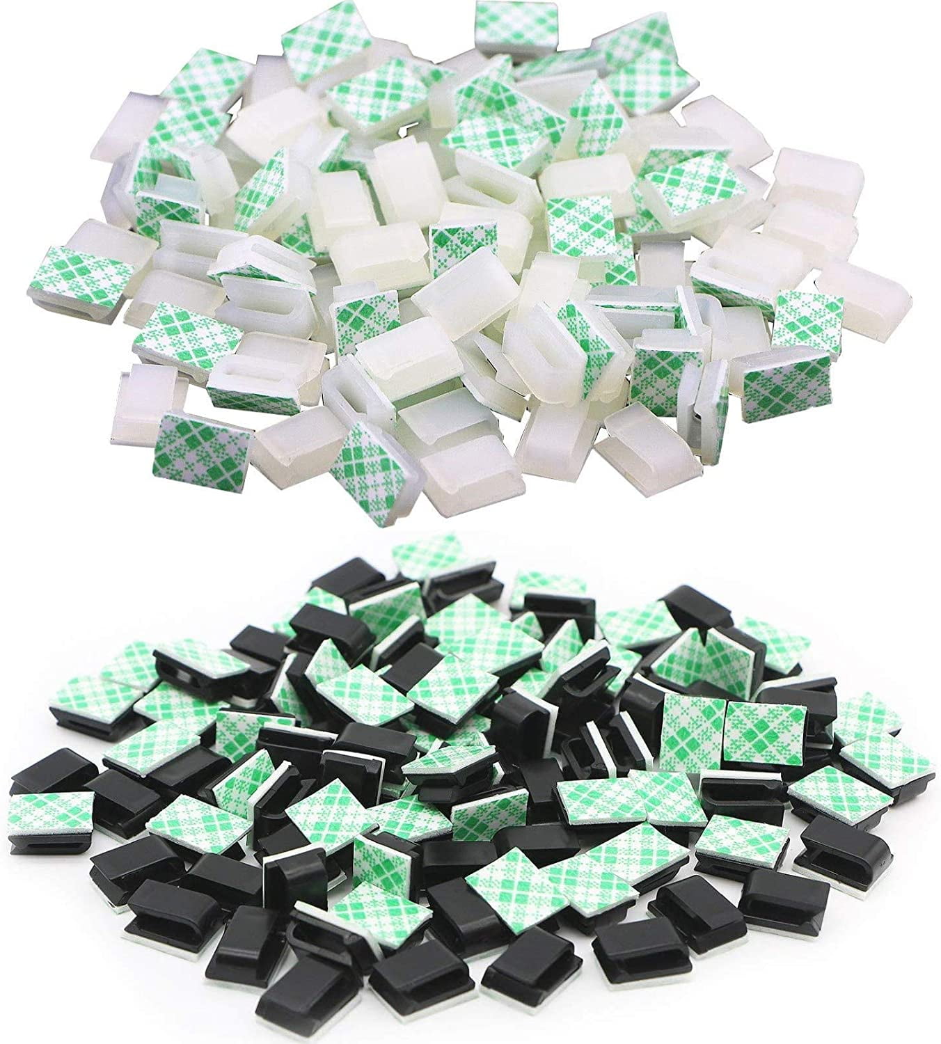 100 Pieces U Type Adhesive Cable Clips Wire Clips Drop Cable Management ...